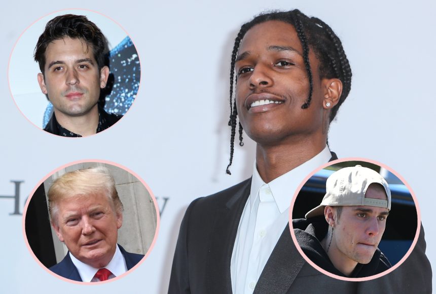 Donald Trump, Justin Bieber, G-Eazy & More Speak About A$AP Rocky's ...