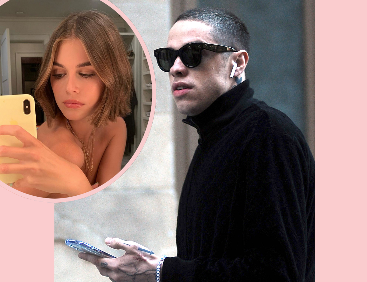 Pete Davidson & Kaia Gerber - Is This Necklace PROOF They're Not 'Just ... Pete Davidson & Kaia Gerber - Is This Necklace PROOF They're Not 'Just ...