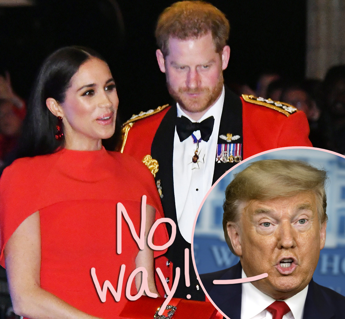 Donald Trump Says Prince Harry & Meghan Markle Must Pay For Their Own ...