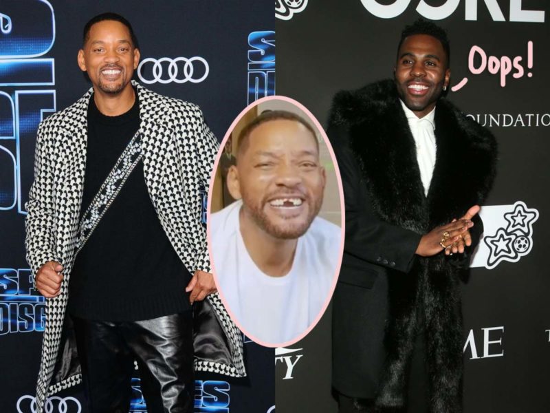 WHOA! Jason Derulo Knocks Out Will Smith's Teeth Out In Viral TikTok ...