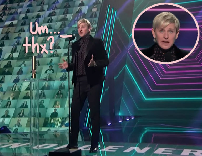 Ellen DeGeneres Awkwardly Thanks Her 'Amazing Crew & Staff' At People's ...