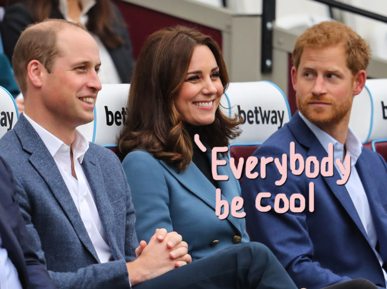 Kate Middleton To Act As 'Peacemaker' When Prince William & Harry Reunite At Funeral - Perez Hilton