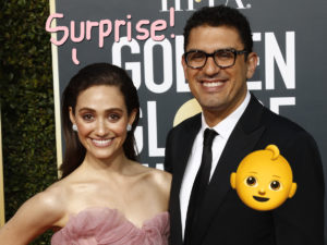 Emmy Rossum Announces Birth Of First Child With Husband Sam Esmail ...