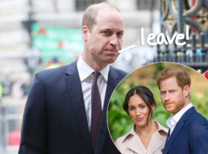 Prince William Reportedly Threw Harry Out Over Meghan Markle Bully