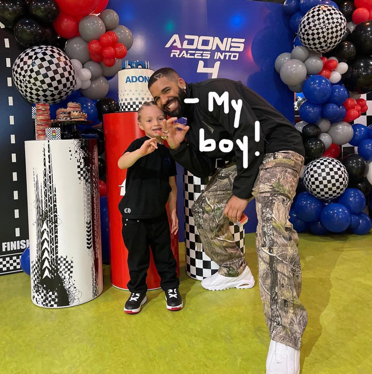 Drake Goes ALL Out For Adorable Adonis' 4th Birthday Party - See The ...