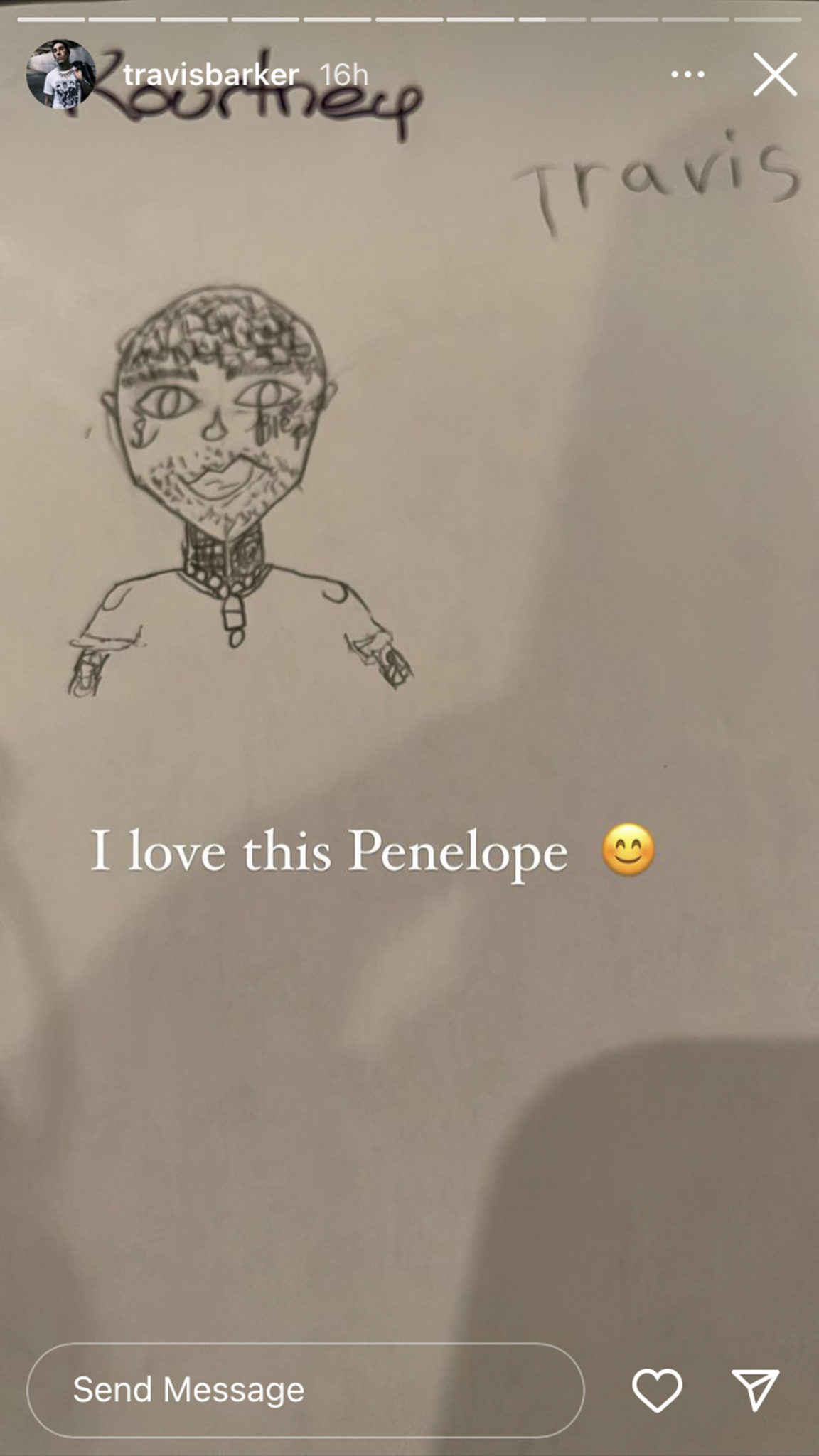 You HAVE To See Penelope Disick's Adorable Drawing Of Travis Barker ...