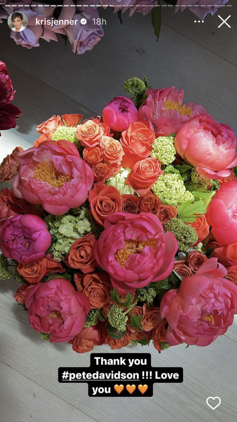 Pete Davidson Sent Kris Jenner Flowers For Mother's Day - And So Did ...