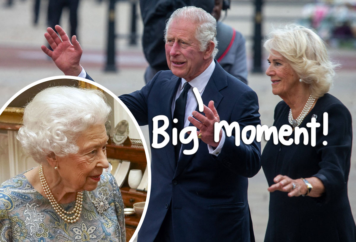 King Charles & Camilla Sit On Thrones For The First Time - LOOK ...
