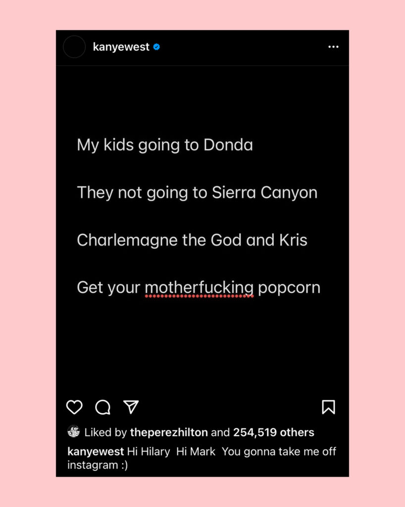 Kanye West Goes OFF On Kris Jenner In Multiple Instagram Posts – And ...