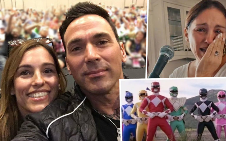 Pink Power Ranger Amy Jo Johnson Tearfully Grieves Jason David Frank's ...