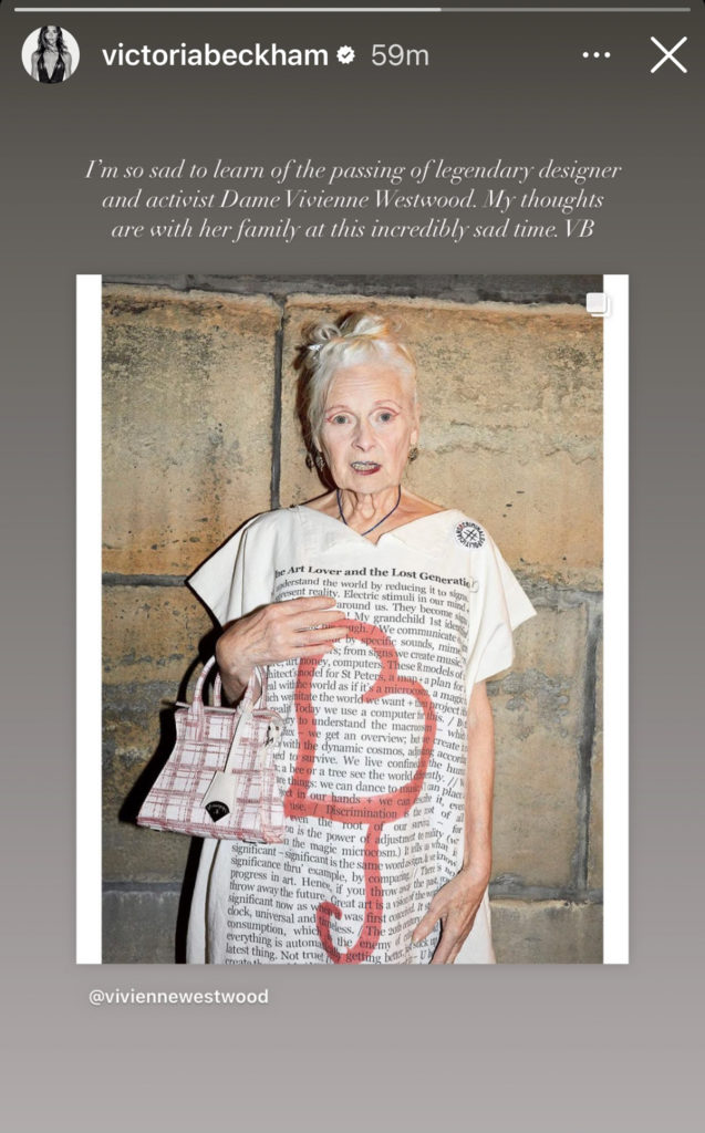 Celebs Mourn Fashion Icon Vivienne Westwood, Dead At 81 - Perez Hilton