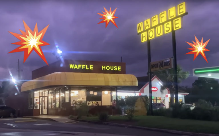 Waffle House Employee Casually Blocks Chair Thrown At Her During WILD ...