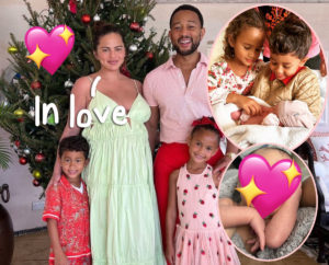 Chrissy Teigen Shows Off Newborn Daughter Esti's Face For First Time ...