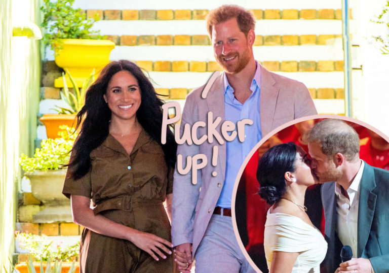 Prince Harry & Meghan Markle Share Adorbz Kiss Cam Moment At Lakers ...