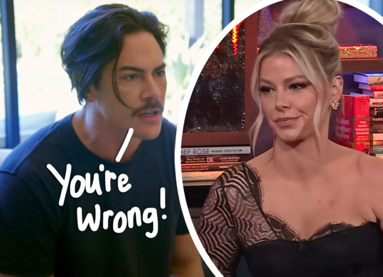 Tom Sandoval Insists He Wasn't Body-Shaming Ariana Madix With Messed Up T-Shirt Jab! - Perez Hilton