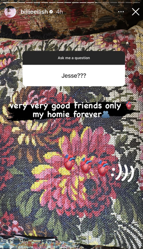 Billie Eilish Finally Addresses Breakup With Jesse Rutherford! - Perez Hilton