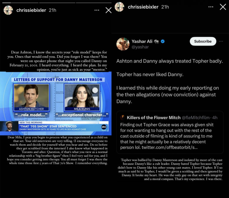 Danny Masterson Accuser SLAMS Ashton Kutcher & Mila Kunis Over ...