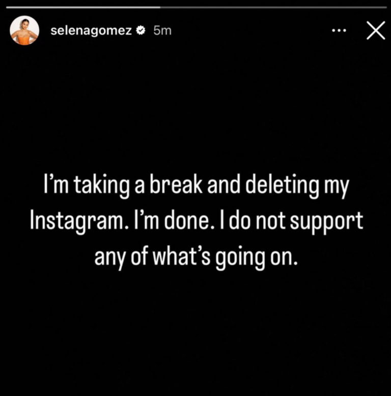 Queen Of Instagram No More Selena Gomez Deleting The App Amid Intense