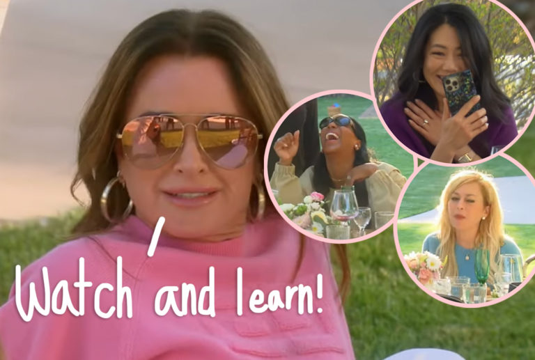 Kyle Richards Teaches Rhobh Co Stars How To Do Girl On Girl Bedroom