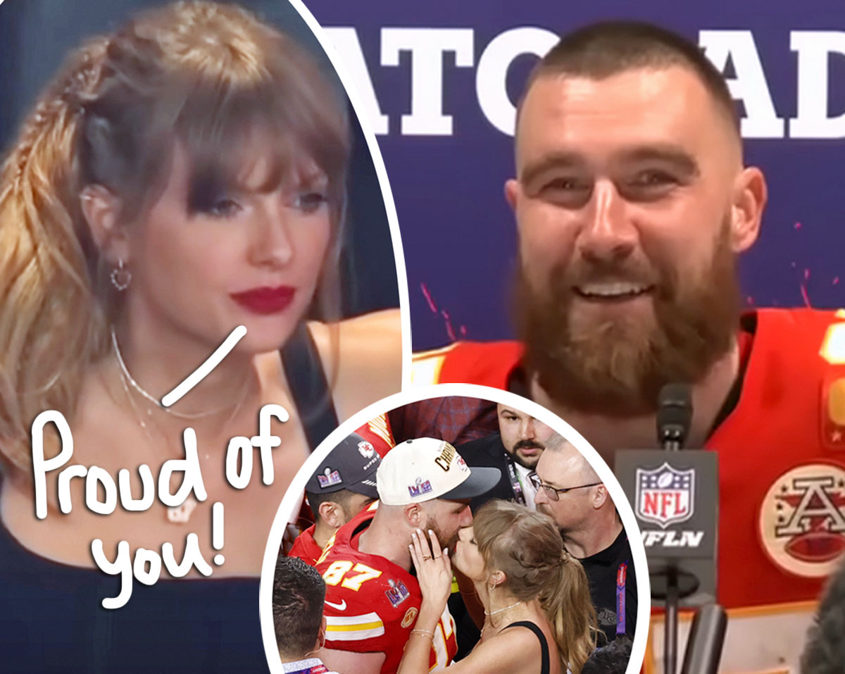 What Taylor Swift & Travis Kelce Said To Each Other After His Super Bowl Win! - Perez Hilton