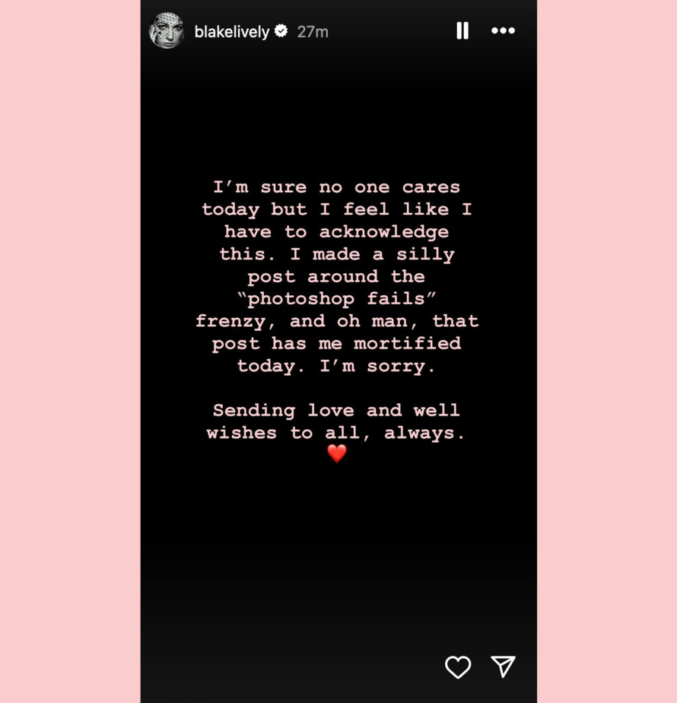 Blake Lively Apologizes For Princess Catherine Photoshop Joke ...