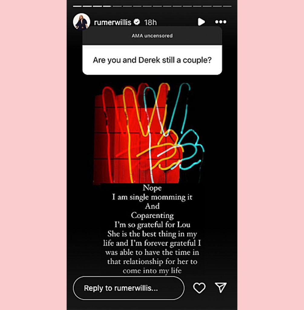 Rumer Willis Confirms Split From Baby Daddy Just A Year After Birth Of ...