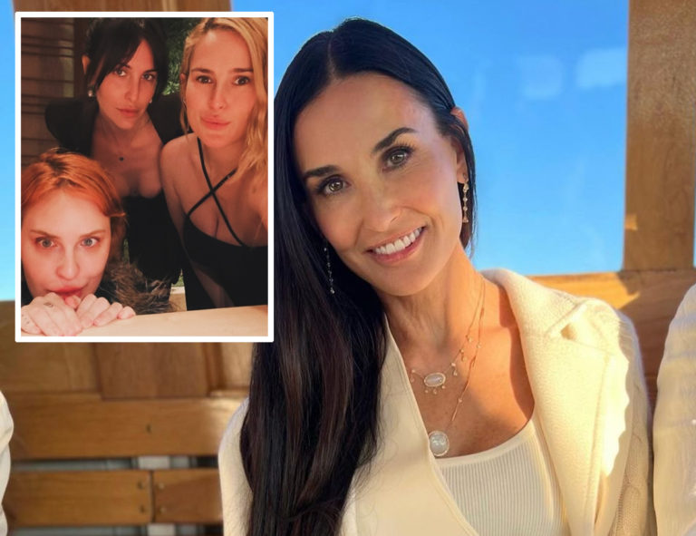 Demi Moore & All 3 Daughters Slay As A Family In Rare Red Carpet ...