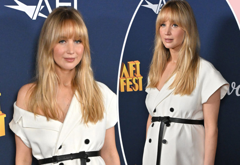 Jennifer Lawrence Debuts New Baby Bump On The Red Carpet! See Her Cool ...