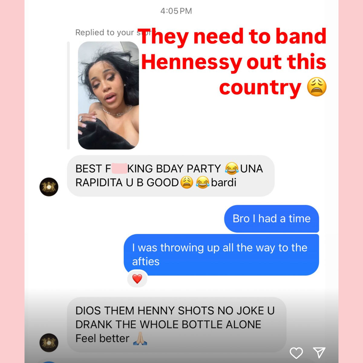 Cardi B Claims She’ll ‘Never, Ever Drink Again’ In Sloppy Drunken Video ...