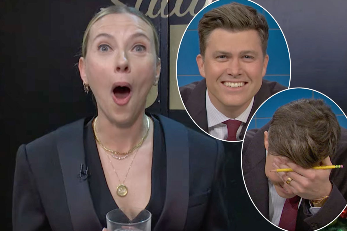 Watch Scarlett Johansson's Jaw DROP As Husband Colin Jost Is Forced To ...