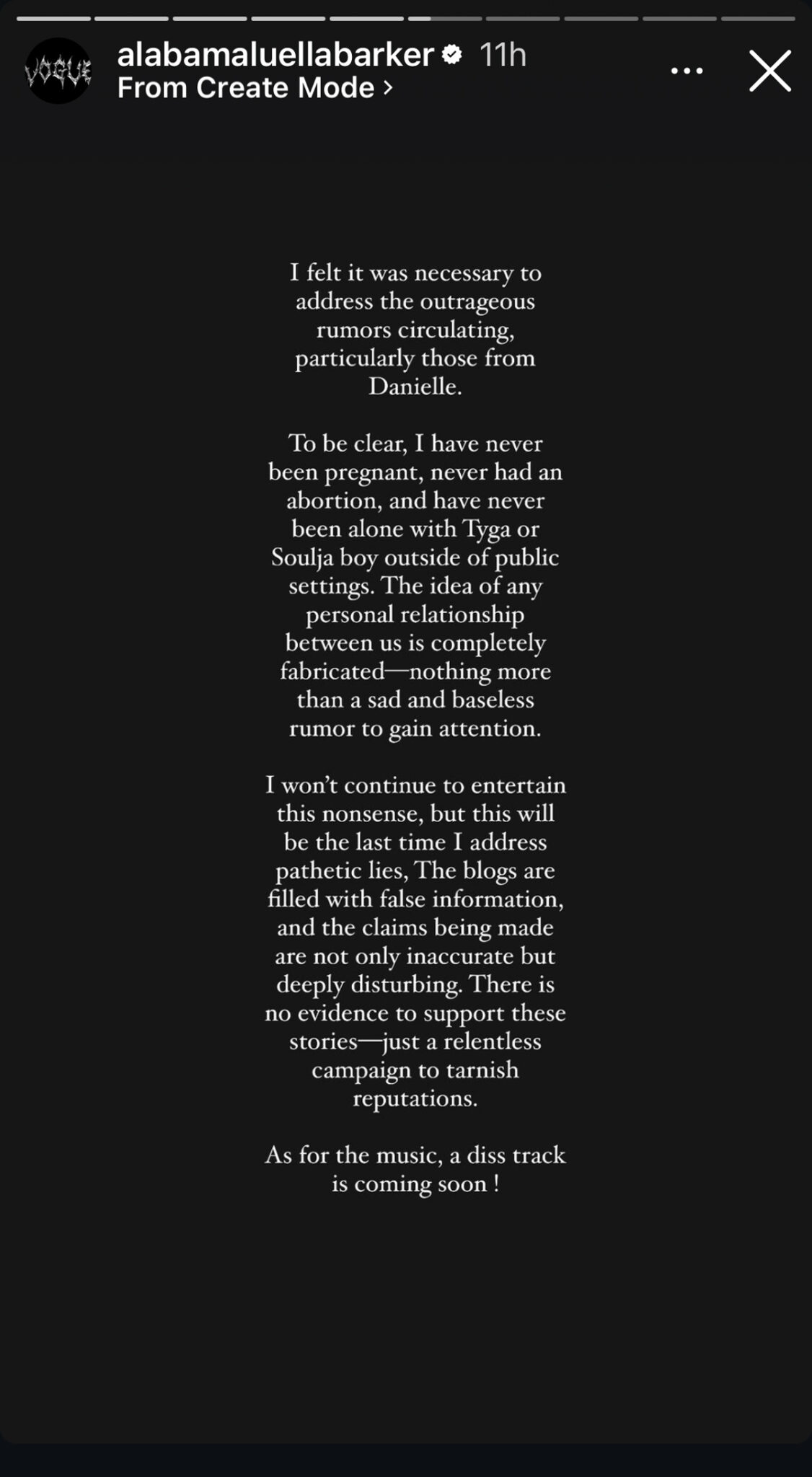 Alabama Barker Hits Back At Rumor That Tyga Got Her Pregnant! The Bhad ...