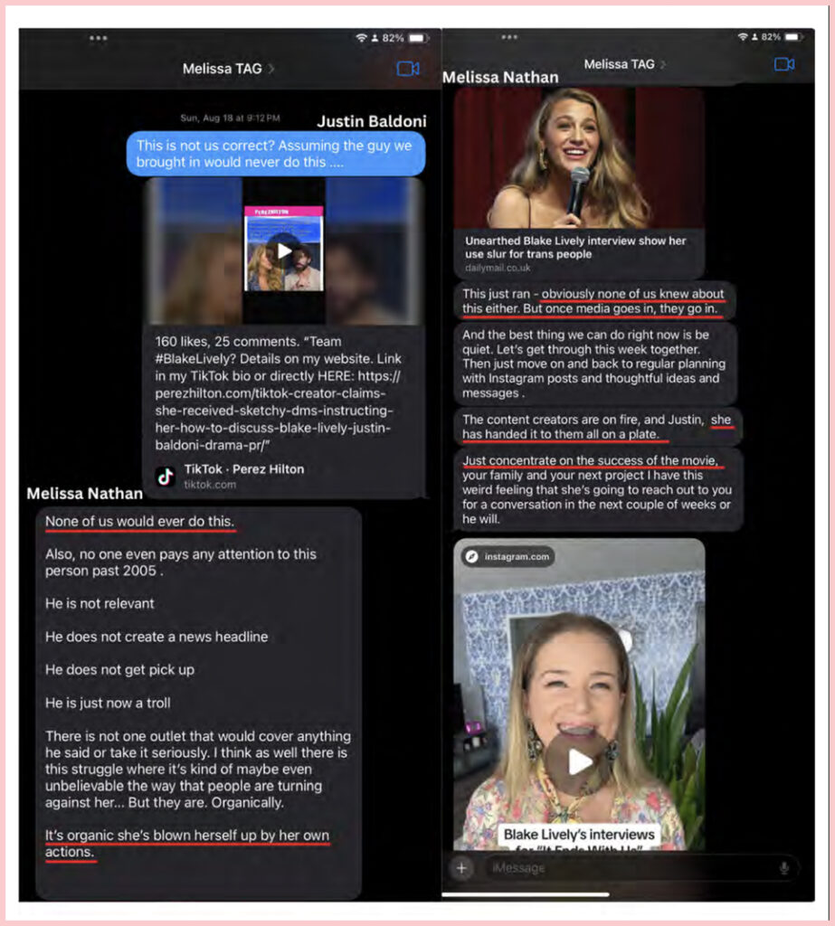 Did Blake Lively Or Her Team CHANGE Justin Baldoni's Texts With PR ...