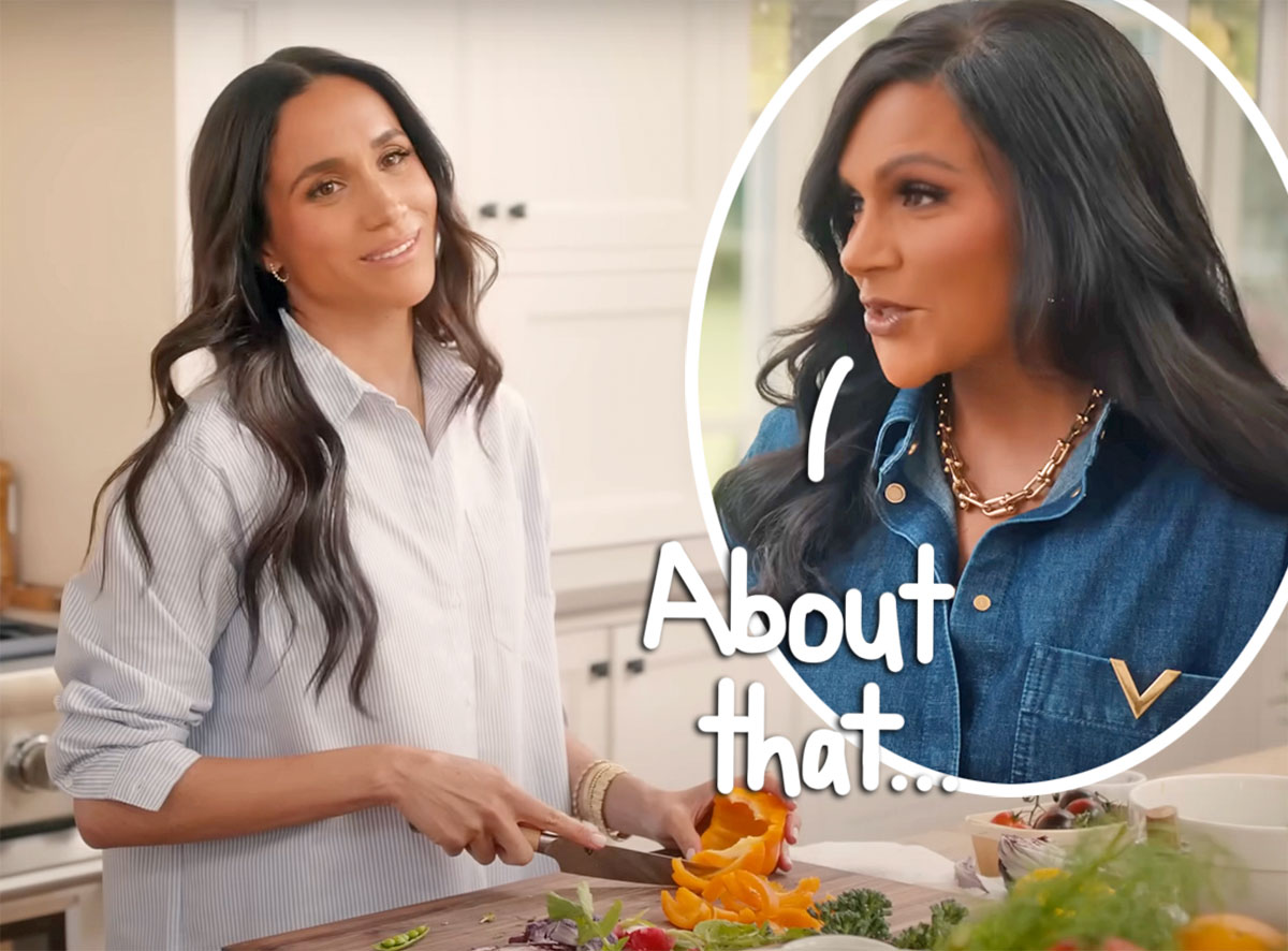 Mindy Kaling Gets REAL Honest About Meghan Markle's Cooking! - Perez Hilton