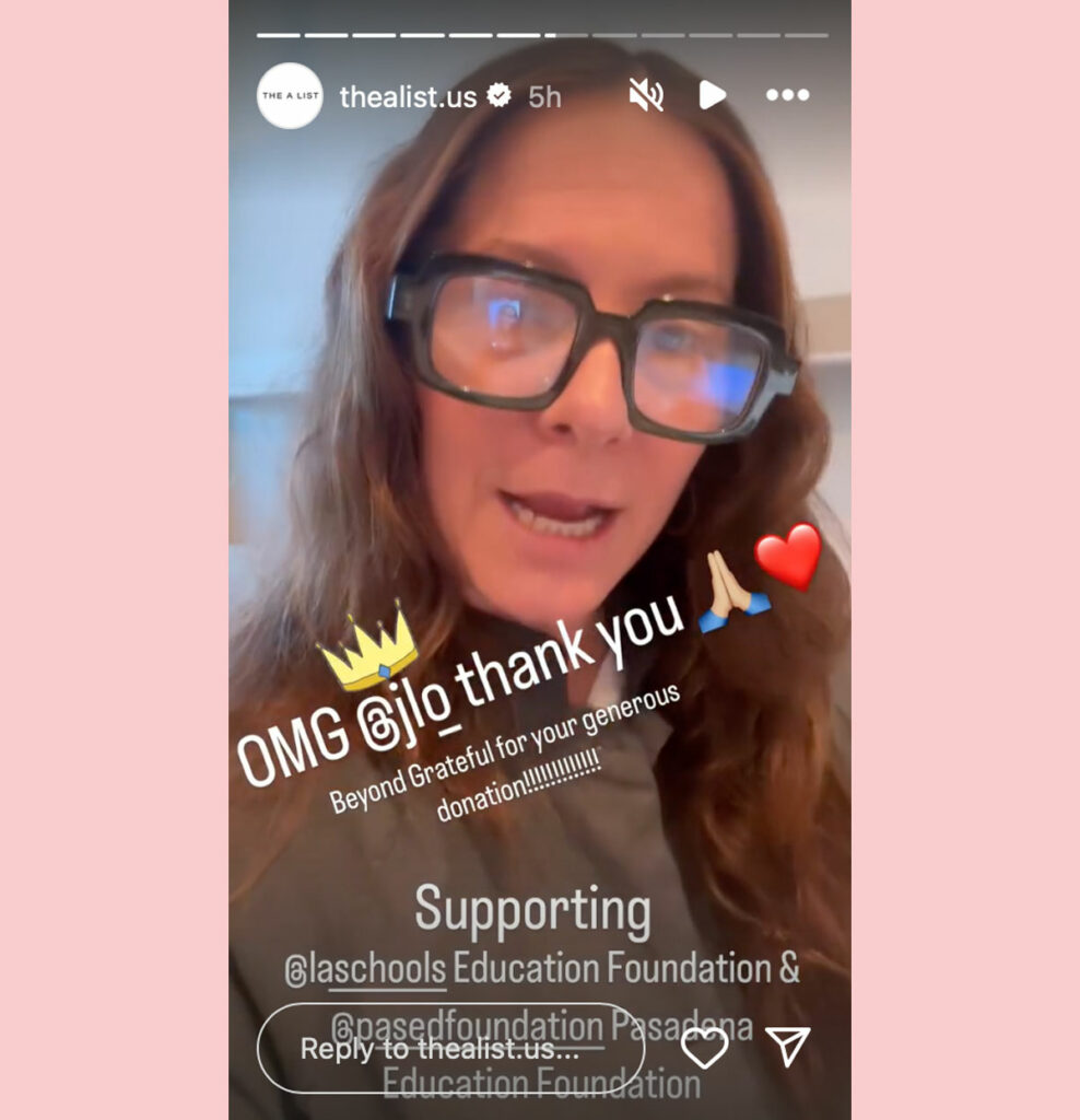 Jennifer Lopez Thanked For 'Incredible' Clothing Donation Amid LA Fires ...