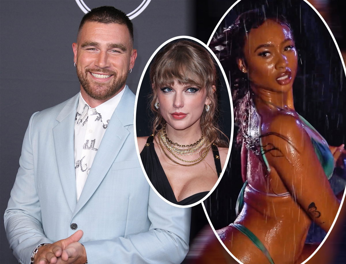 Travis Kelce's Ex 'Drenched' In Her Bikini For HOT New Ad For Rihanna's Fenty! - Perez Hilton