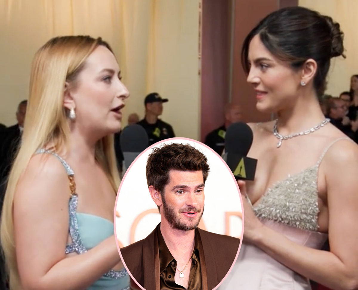 Andrew Garfield's New GF Monica Barbaro's Red Carpet Moment With Amelia Dimoldenberg Goes Viral ...