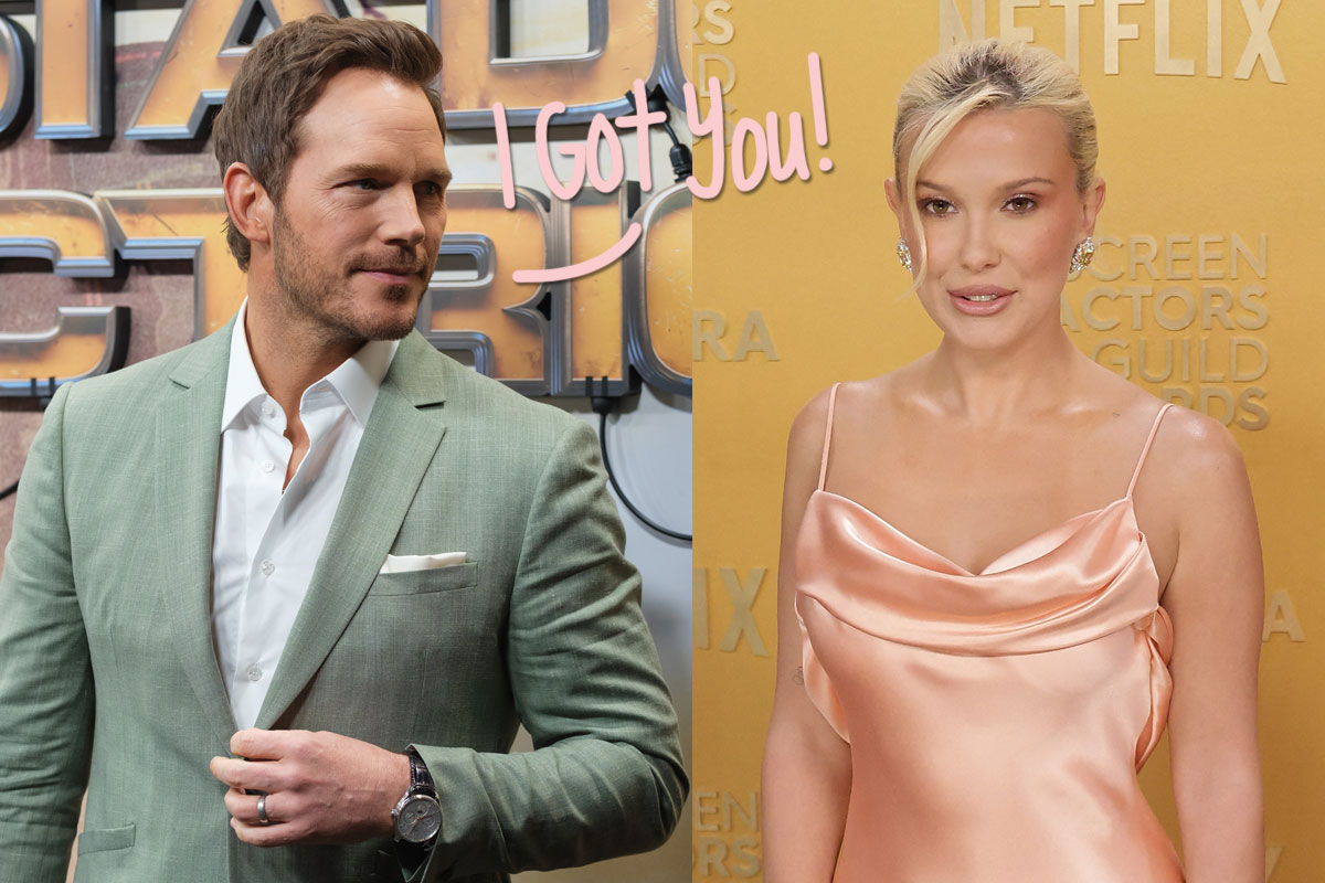 A Gentleman! Watch Chris Pratt Shield Millie Bobby Brown From ...