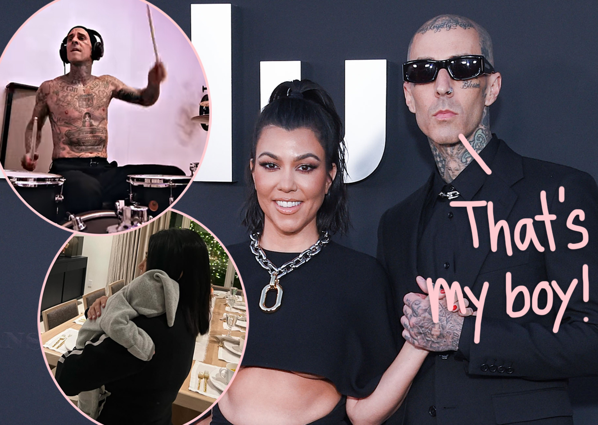 Travis Barker & Kourtney Kardashian's Son Rocky Is ALREADY Drumming ...