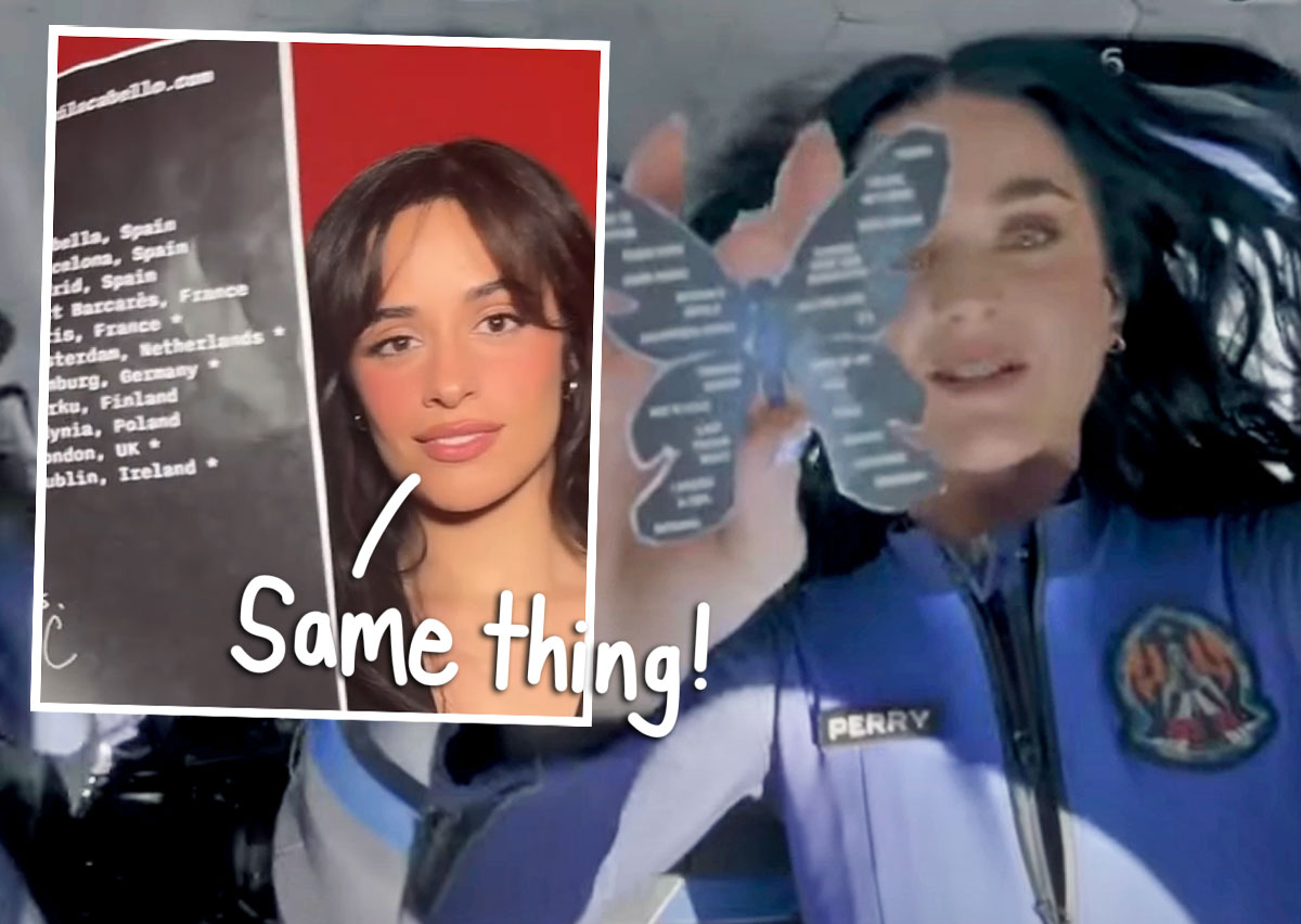 Camila Cabello Mocks Katy Perry's Space Flight To Promote Her Own Tour! - Perez Hilton