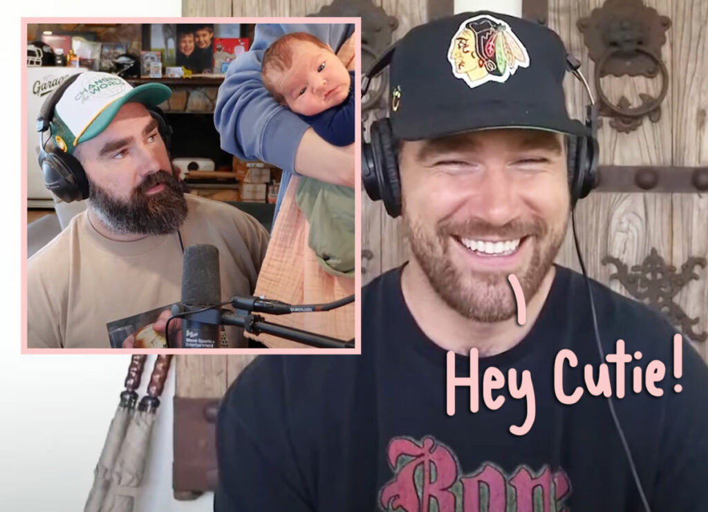 Travis Kelce Has SWEETEST Reaction To Meeting Jason & Kylie’s New ...