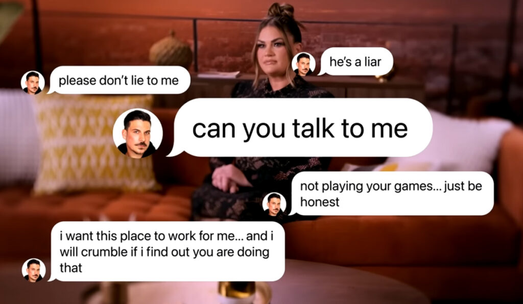 Brittany Cartwright Reveals Jax Taylor's 'Rage Texts' From His Time In ...