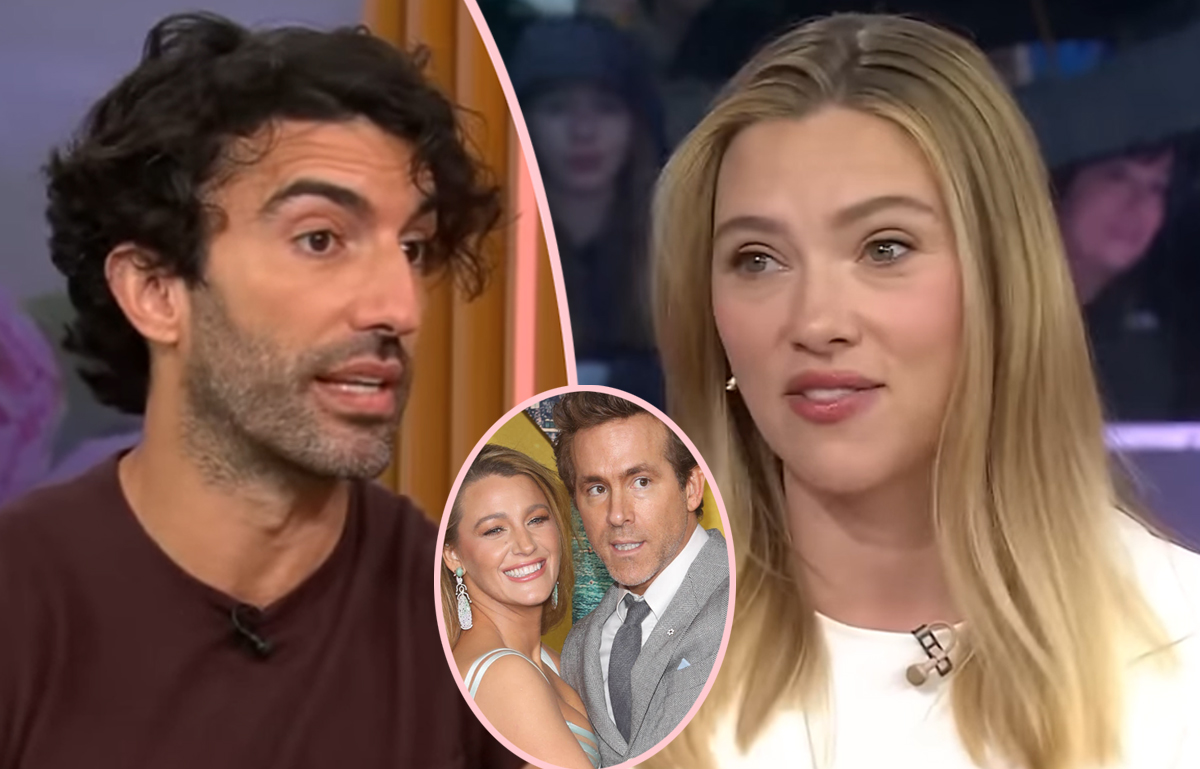 Scarlett Johansson Talks Working With Justin Baldoni's Company Despite Legal Battle With Ex Ryan ...