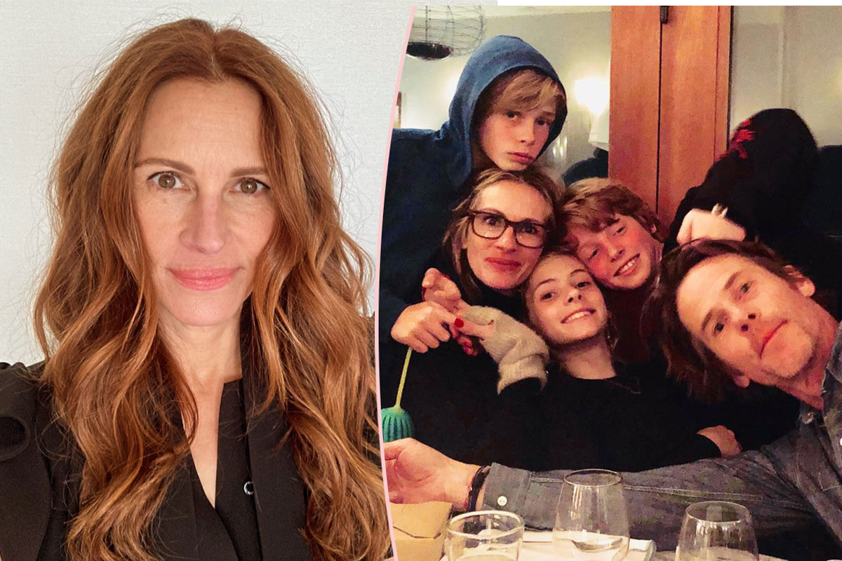 Julia Roberts Appears In Super Rare Pic With Her 3 Kids For Mother's ...