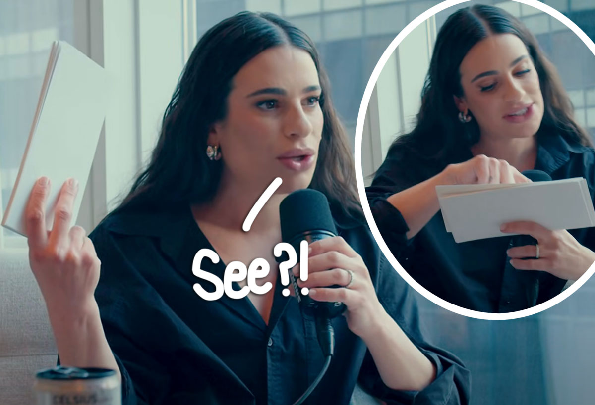 Lea Michele Attempts To Prove She Can Read Once And For All! Are U Convinced?? - Perez Hilton