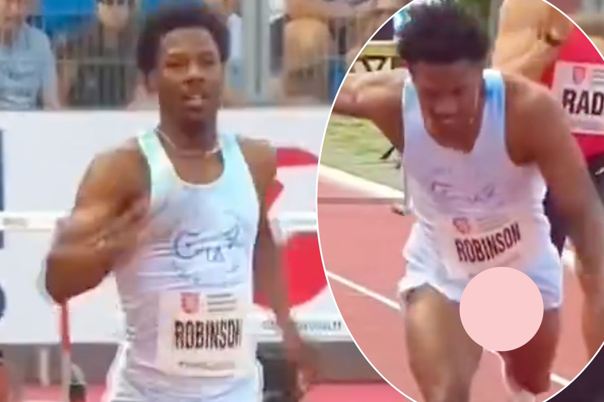 American Track Star Suffers INSANE Wardrobe Malfunction As Penis Flops ...