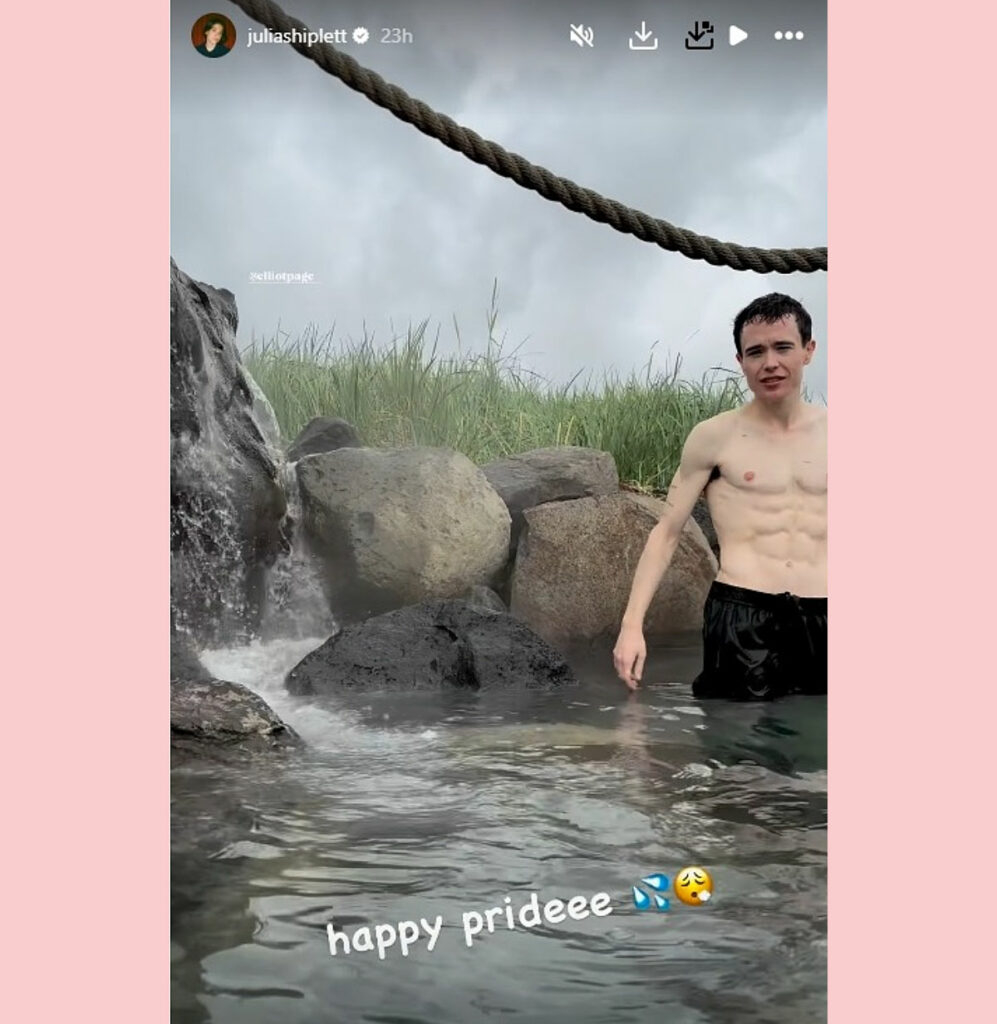 Elliot Page Goes IG Official With Girlfriend - And New Shirtless Pic ...