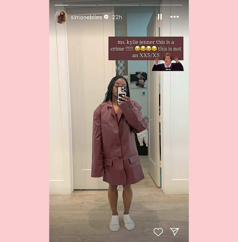 Simone Biles Hilariously Calls Out Kylie Jenner Over Fashion 'Crime ...