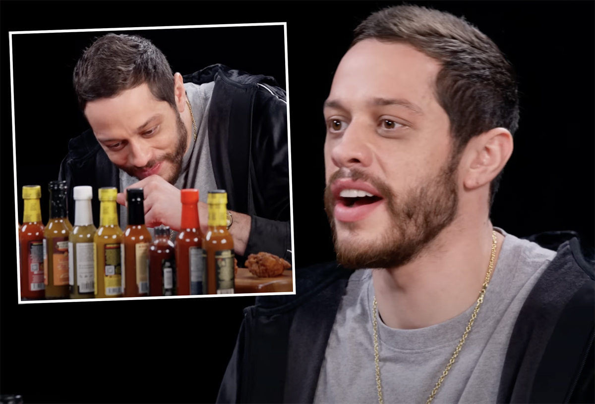 Pete Davidson Returns To Hot Ones After Quitting Last Time! - Perez Hilton
