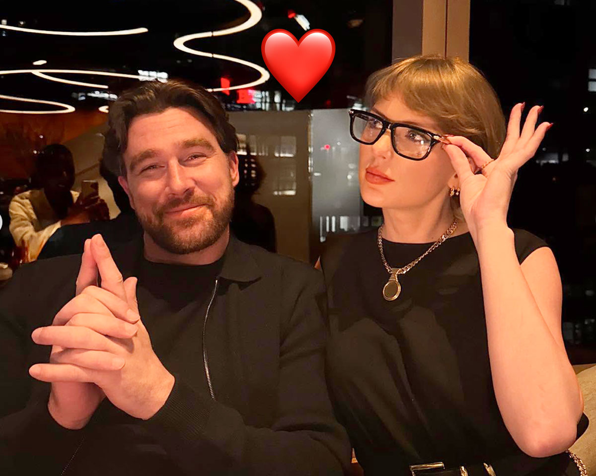 Travis Kelce Shares FIRST EVER Pics With Taylor Swift On IG! Look! - Perez Hilton