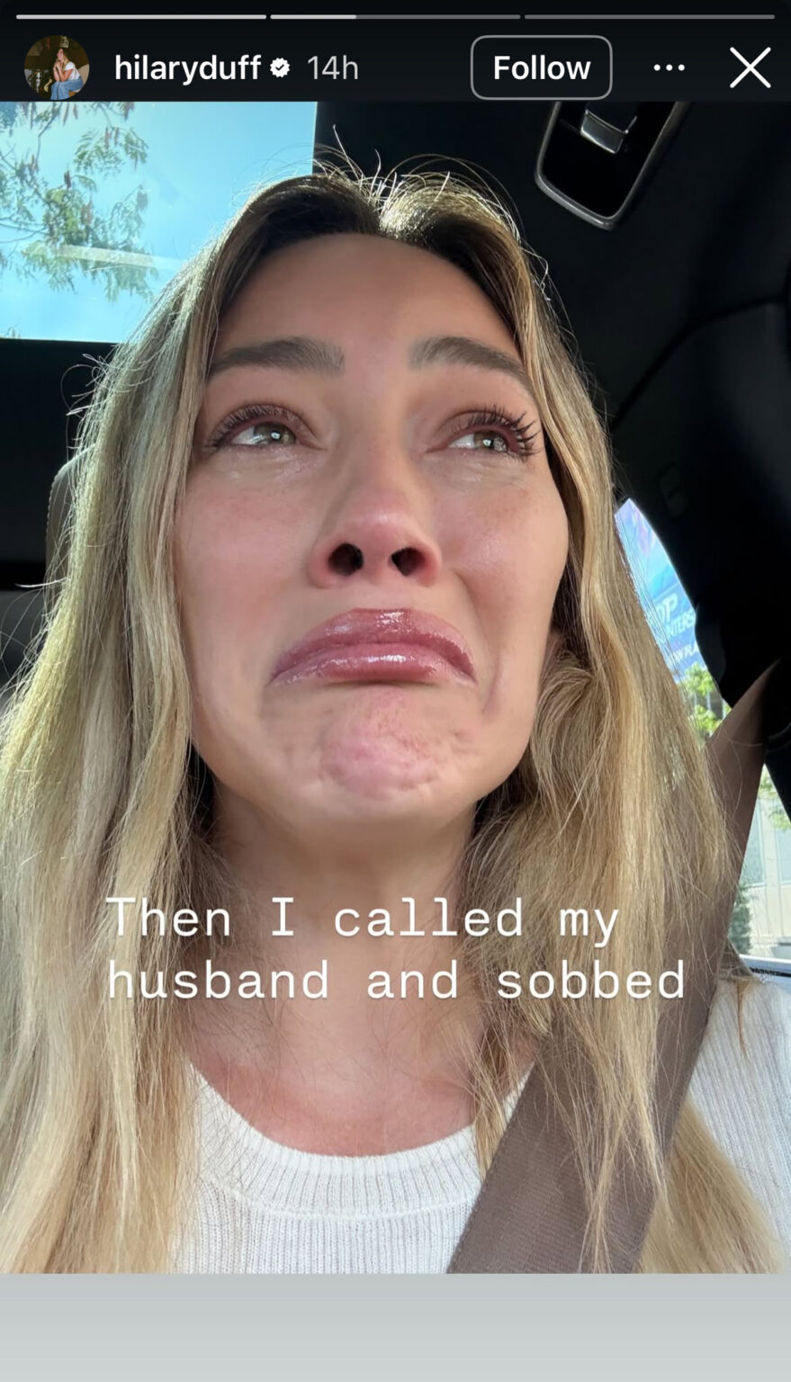 Hilary Duff Breaks Down In Tears After Spilling Coffee On Her ...